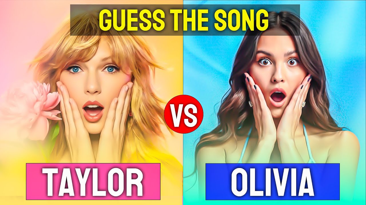 Guess The Song BATTLE 🎧 Taylor Swift vs Olivia Rodrigo | Swities vs ...