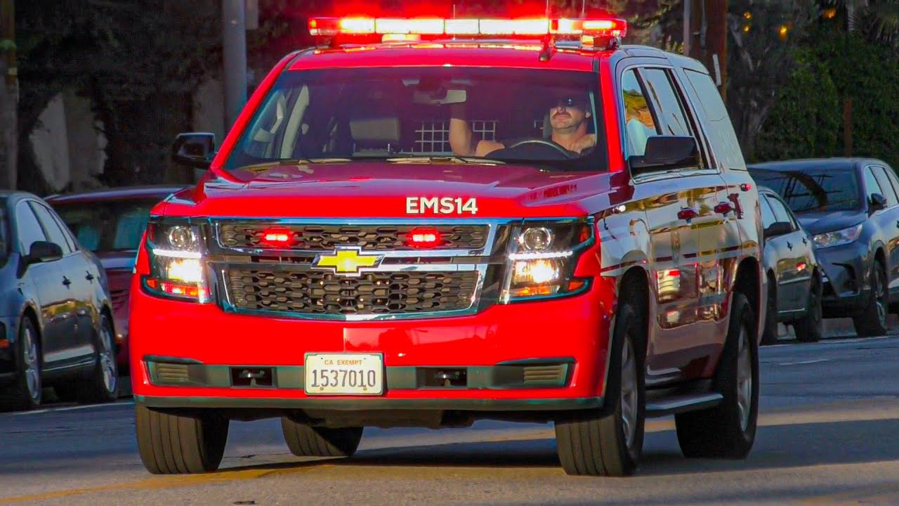 LAFD EMS 14 Responding - YouTube