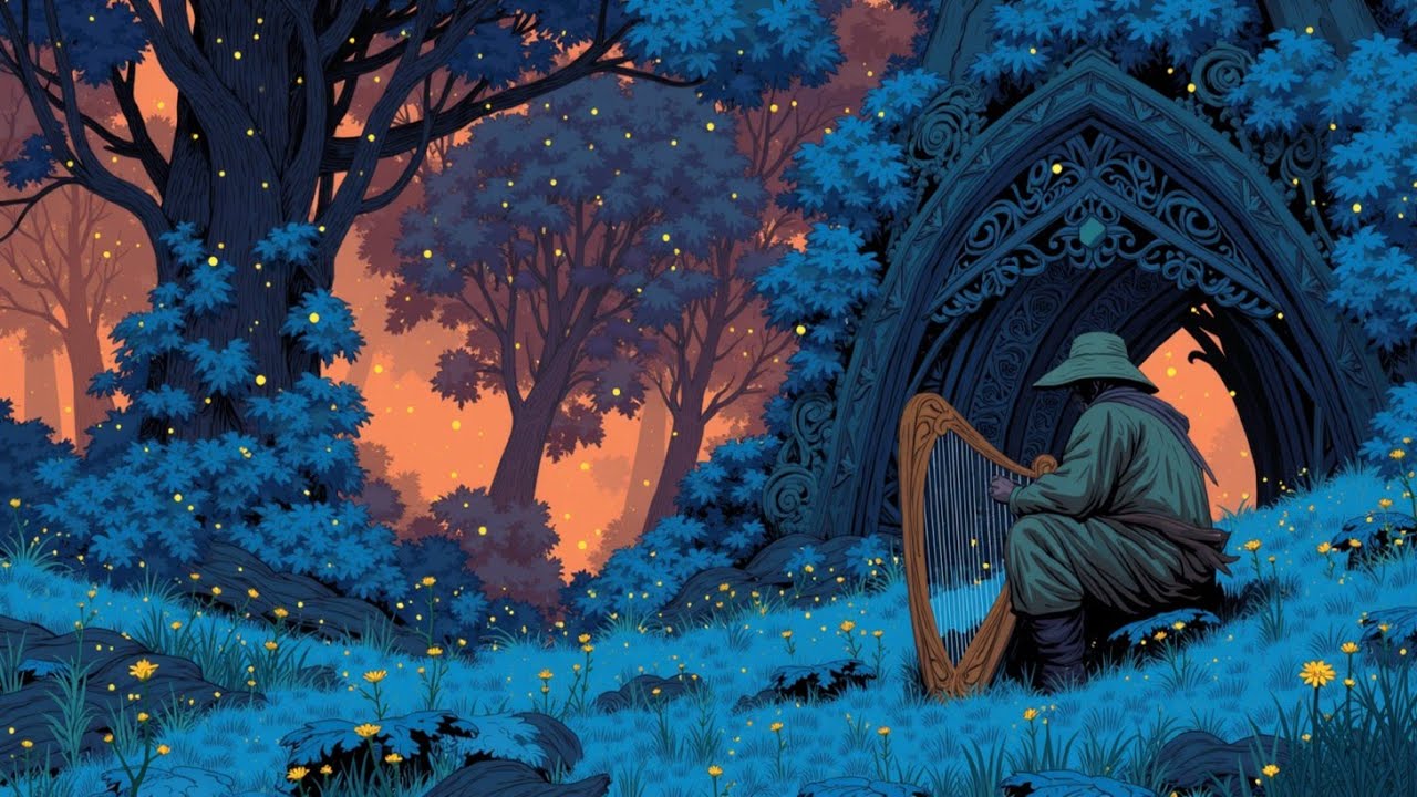 Enchanted Forest Harp | Relaxing Medieval Instrumental for Study ...
