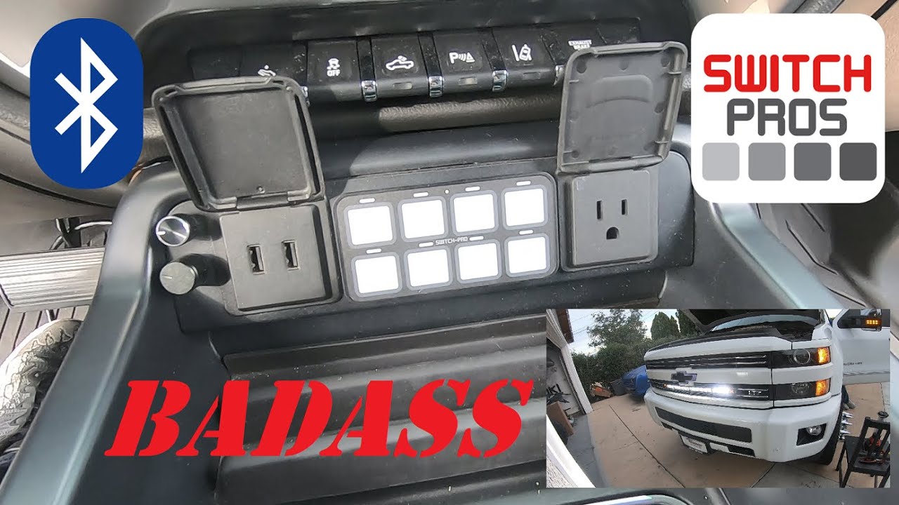 SwitchPros 9100 Install on The Monster 3500 Silverado Ep 29 - YouTube