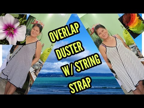 HOW TO CUT AND SEW OVERLAP DUSTER WITH STRING STRAP/VLOG #274 - YouTube