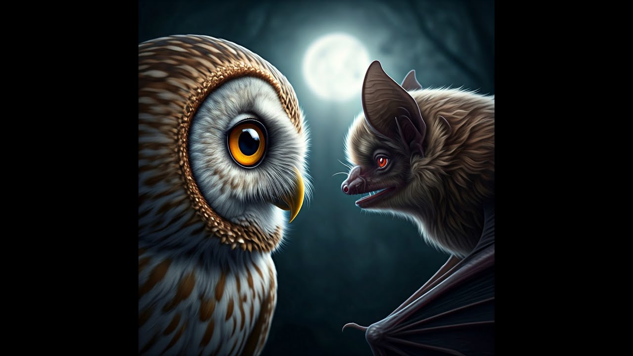 Nighttime Duel Owls vs Bats! VEED - YouTube