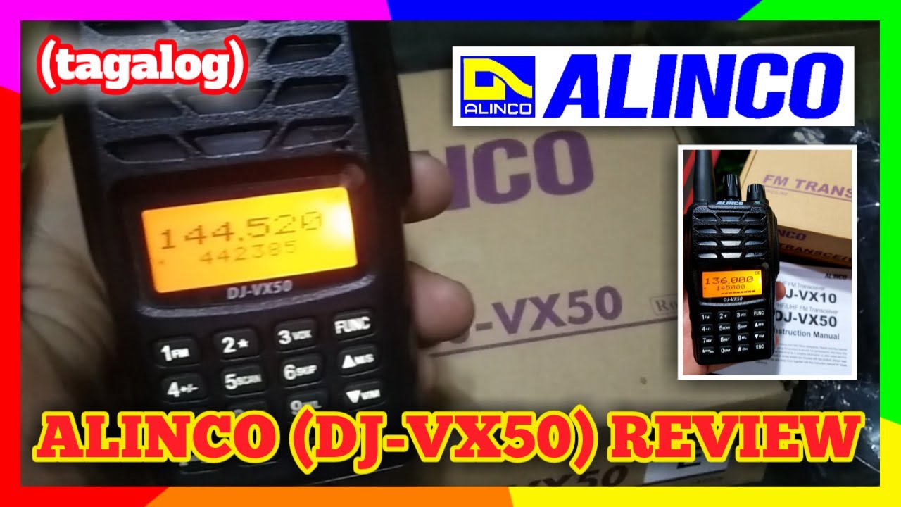 ALINCO DJ-VX50 REVIEW (Tagalog) - YouTube