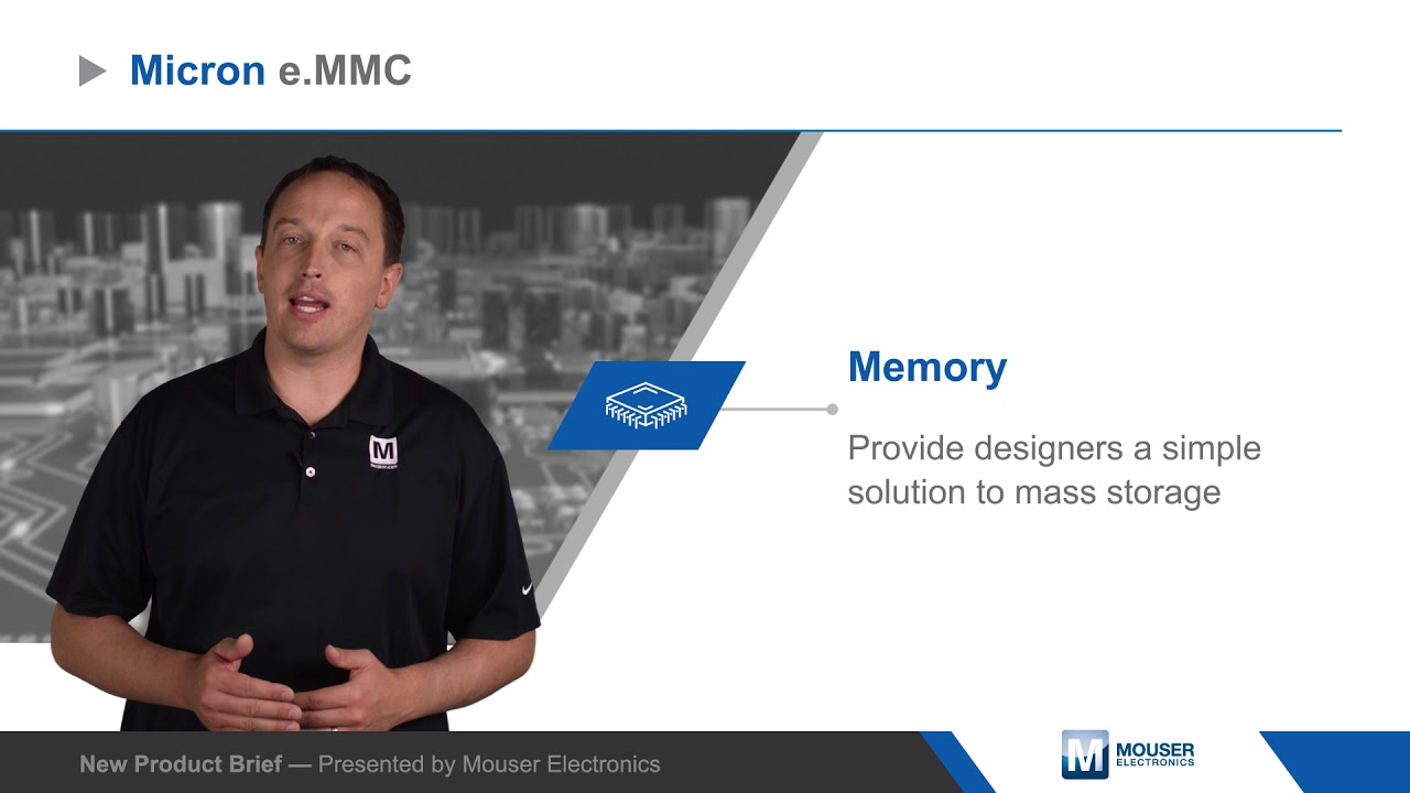Micron e.MMC Memory — New Product Brief | Mouser - YouTube