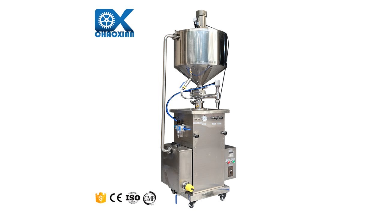 Semi-Auto Filling Machine with Heater - YouTube