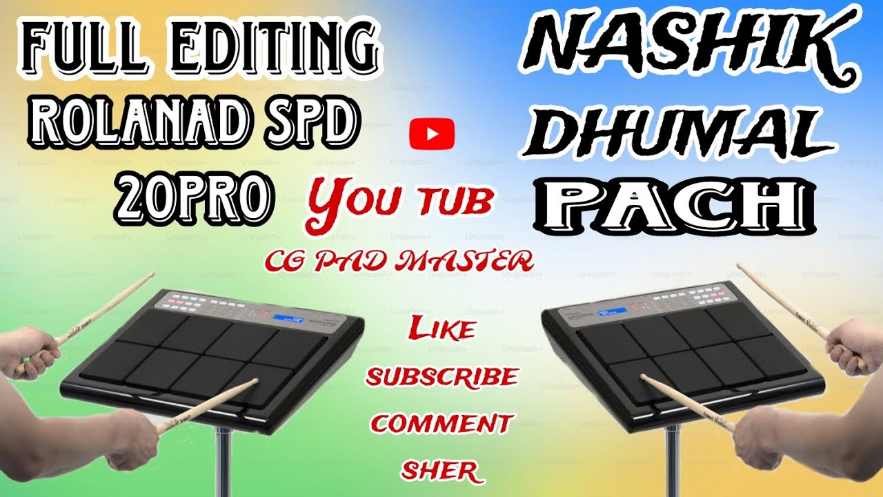 #roland spd 20pro octapad pach full editing video cg pad master # ...