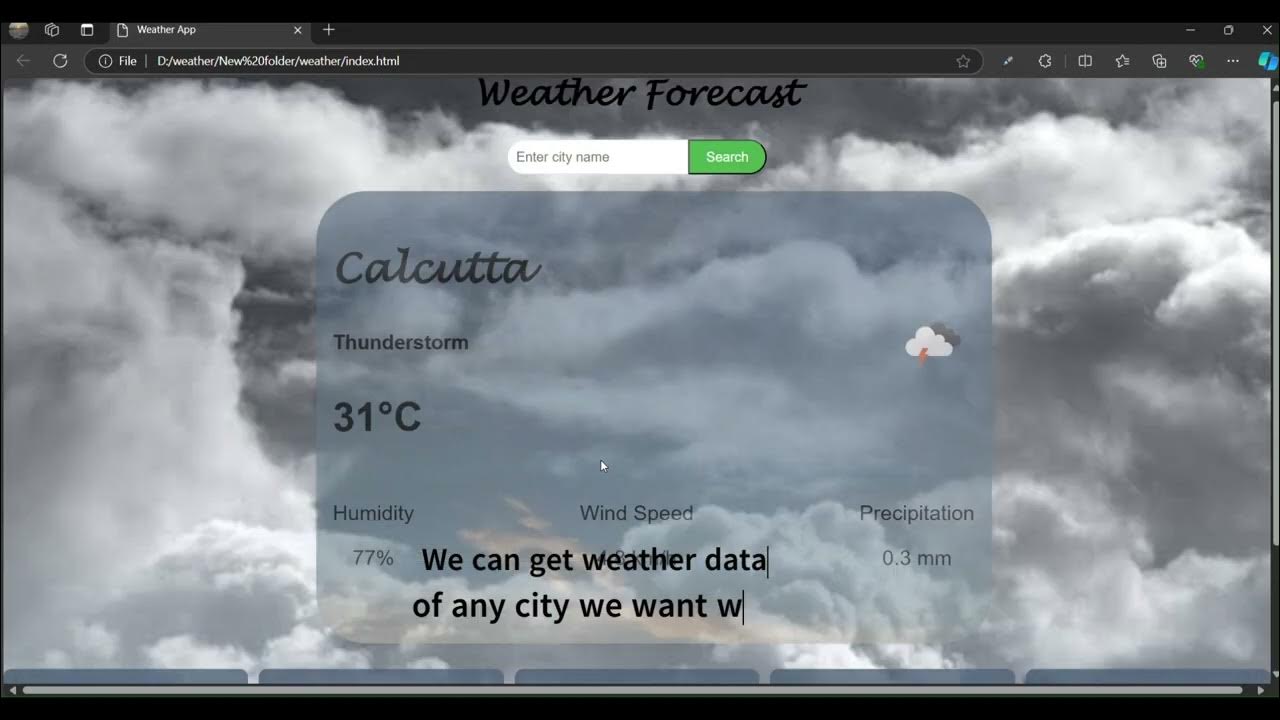 Weather forecast project . Team decoder - YouTube