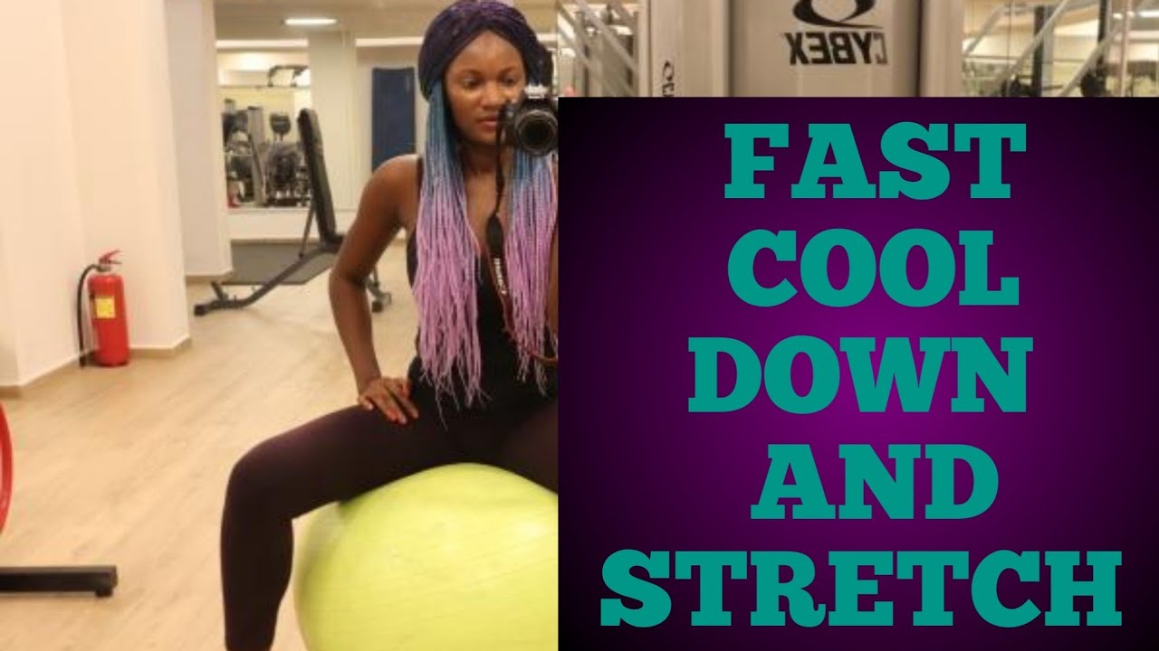 fast 5 minutes cool down and stretching workout for busy people - YouTube