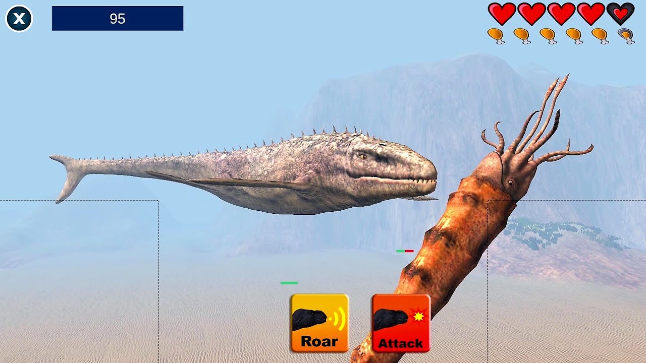Dinosaur Sim Android Gameplay #2 Mosasaurus Simulator - YouTube