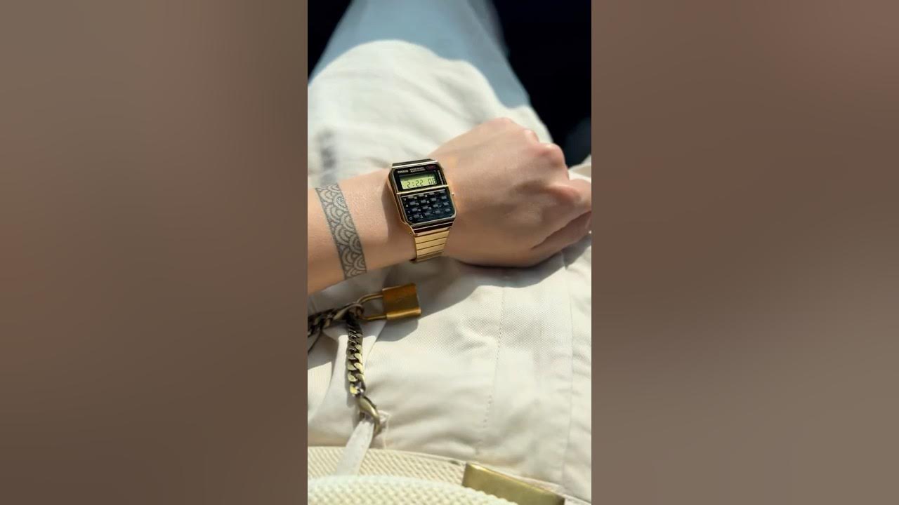CASIO CA-500WEG-1A wrist roll - YouTube
