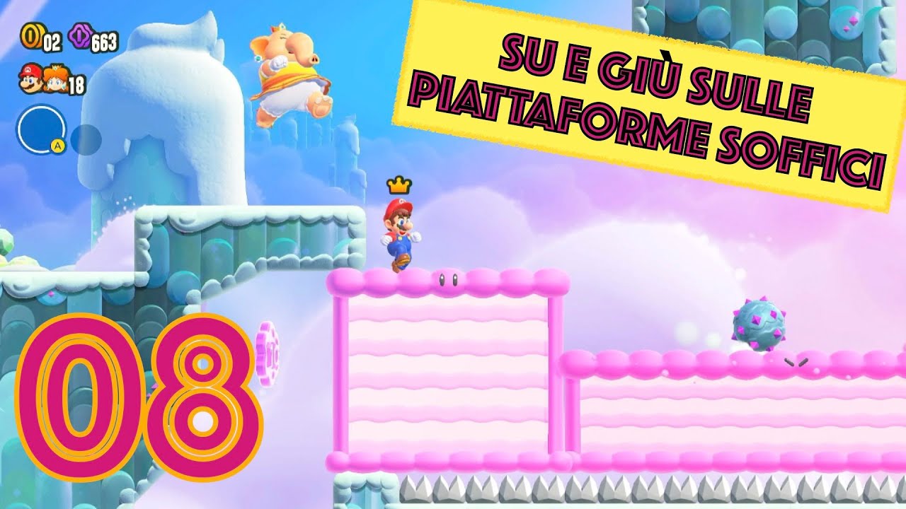 CONTINUIAMO IL MONTE PUFF PUFF - SUPER MARIO BROS. WONDER GAMEPLAY ...