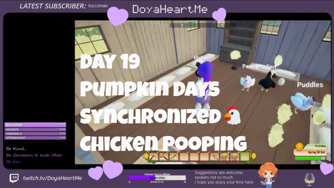 Day 19 | Pumpkin Days | Pumpkin Patch Updated & Synchronized Chicken ...