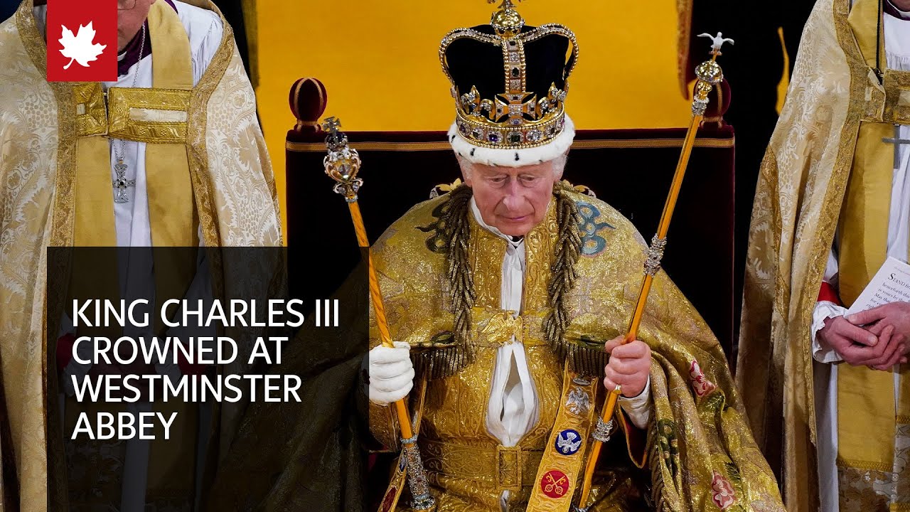 King Charles III crowned in ceremony at Westminster Abbey - YouTube