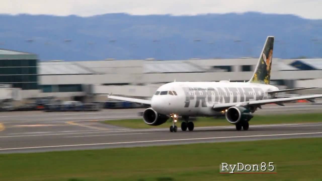 Portland Intl (PDX) Frontier - A319 [N943FR] 10L Departure back home to ...