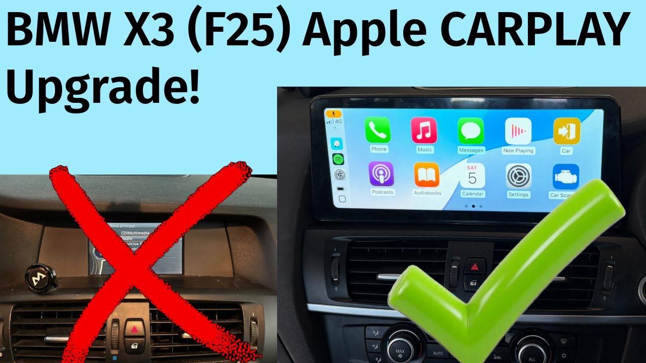 BMW X3 (F25) CarPlay Upgrade! | Modernising iDrive with 12" Android ...