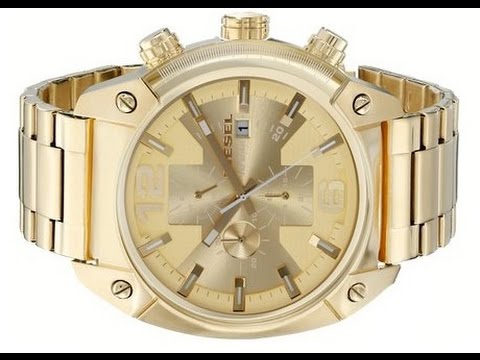 Diesel Men's DZ4299 Overflow Gold Tone Stainless Steel Watch