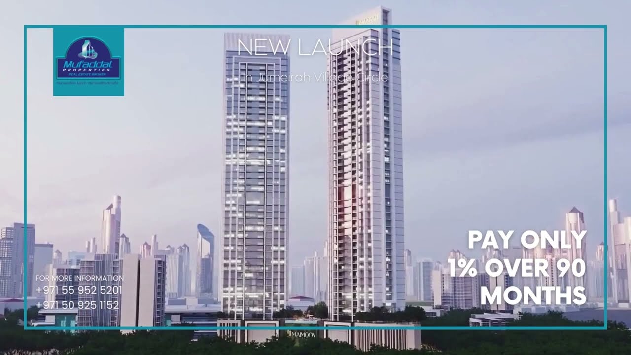 Maimoon Gardens in JVC near Circle Mall | 1% Monthly for 90 Months ...