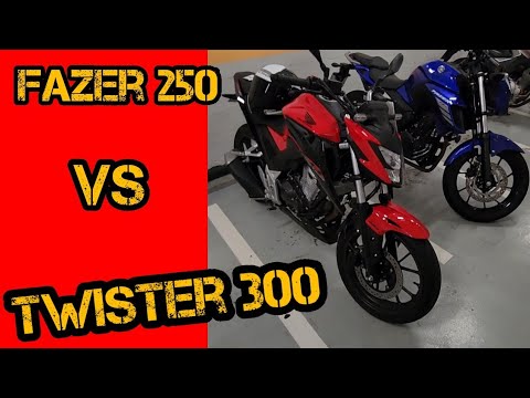 CB 300F TWISTER X FAZER FZ25 - LADO A LADO! - YouTube