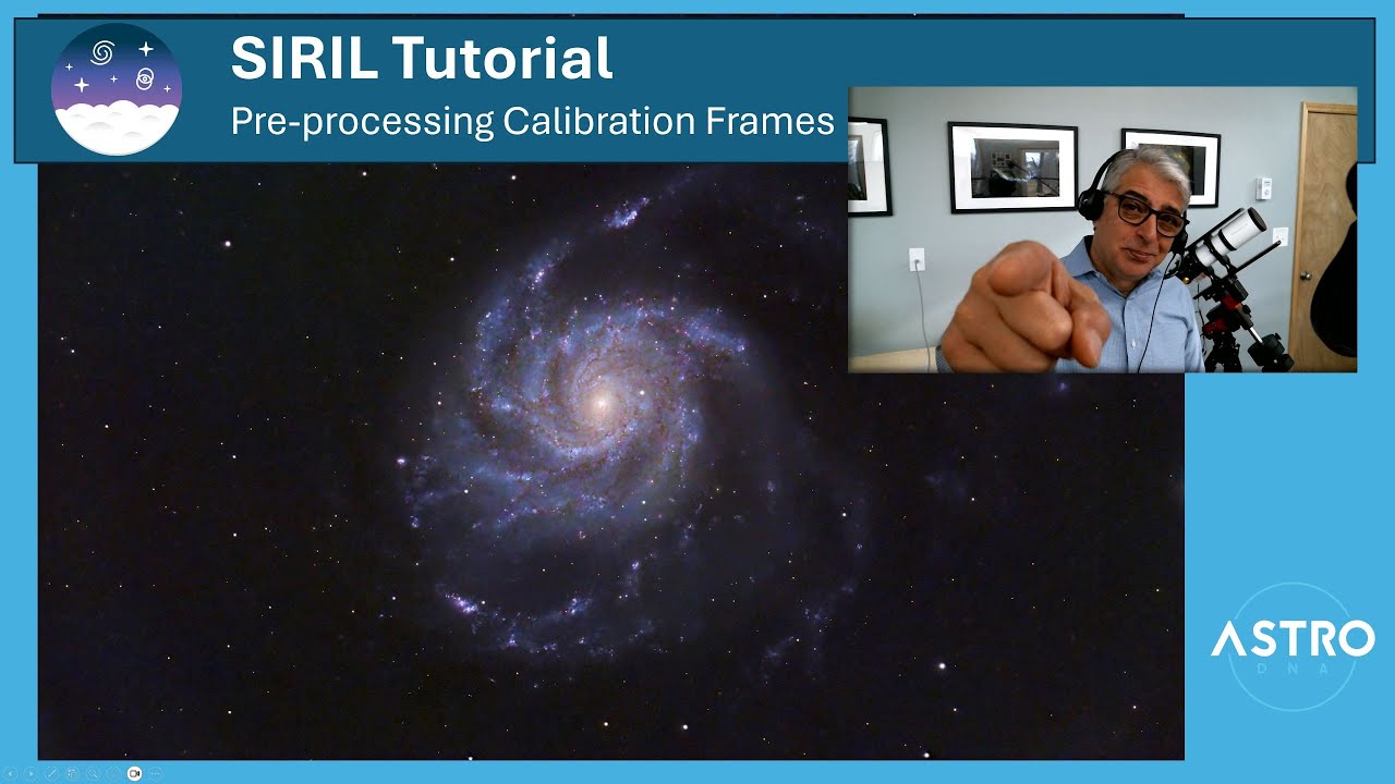 Siril Tutorial: Manual Pre-Processing of Calibration Frames - YouTube