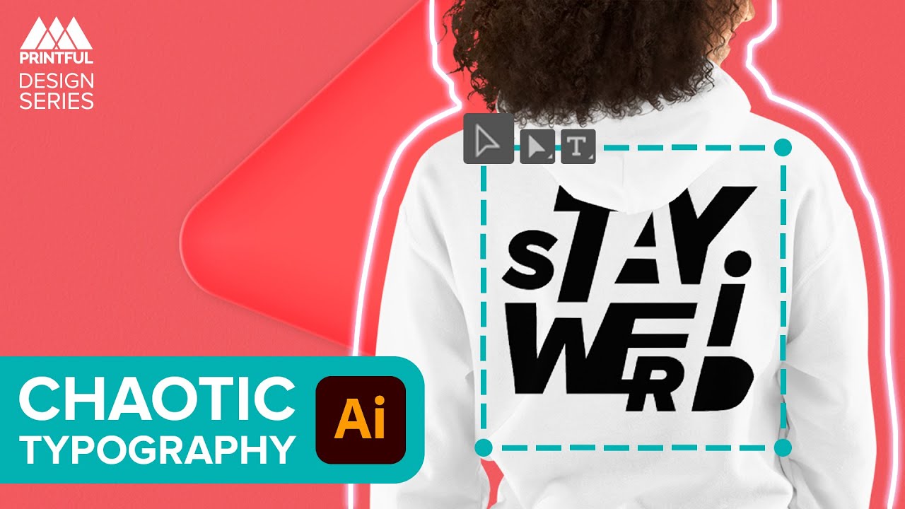 How to Create Chaotic Typography Designs: Printful Design Series - YouTube