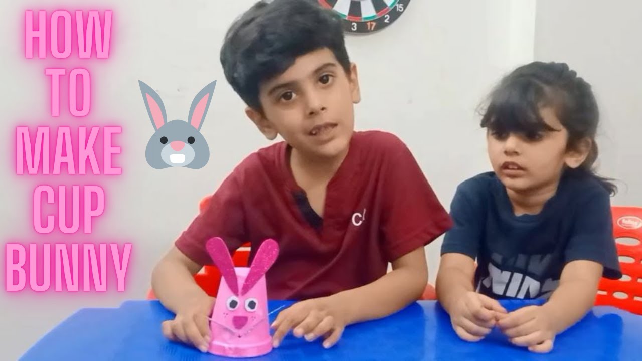 How to make cup Rabbit craft for kids | DIY Cup Bunny | How to make ...