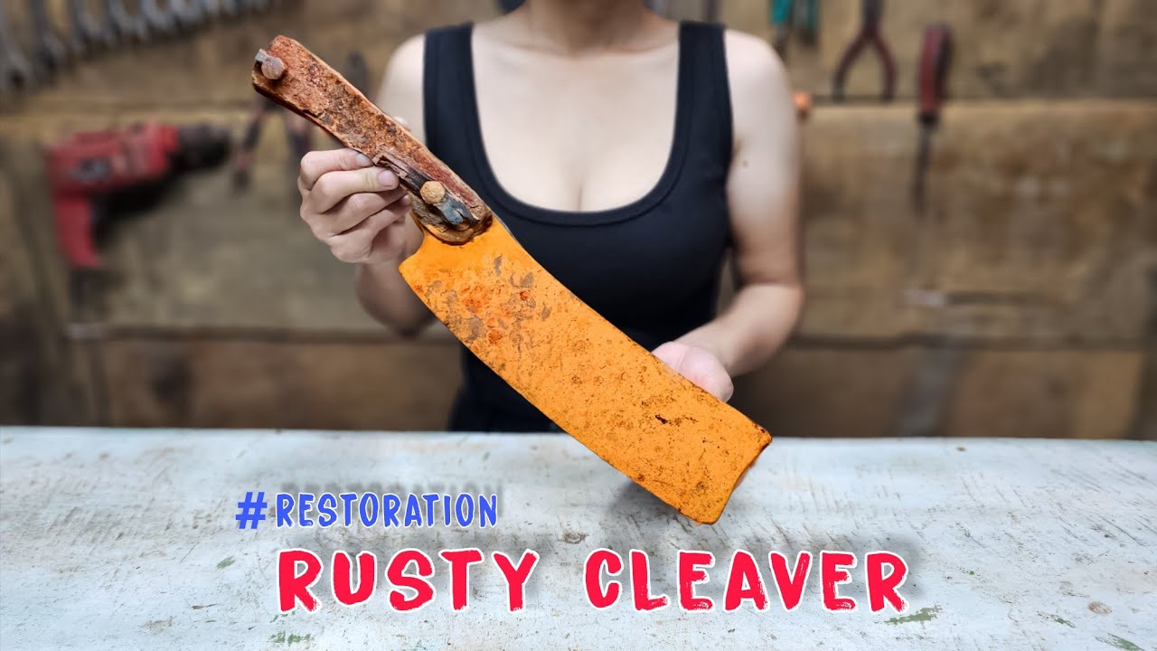 Restoring a Rusty Cleaver – From Rust to Sharp! - YouTube