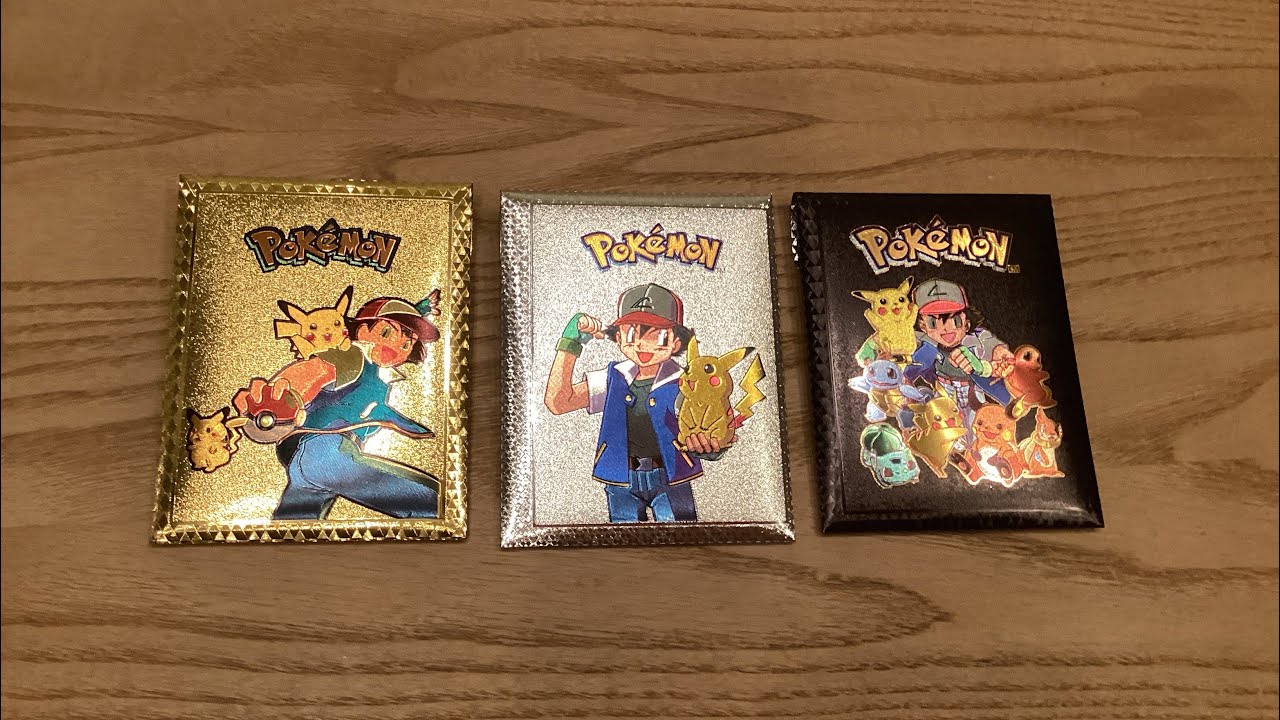 Opening a golden, silver and black Pokémon pack - YouTube