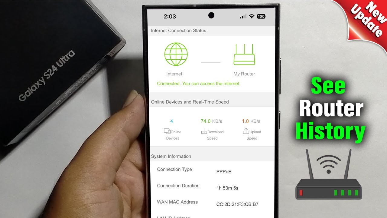 How To See Router History On Samsung Galaxy - YouTube
