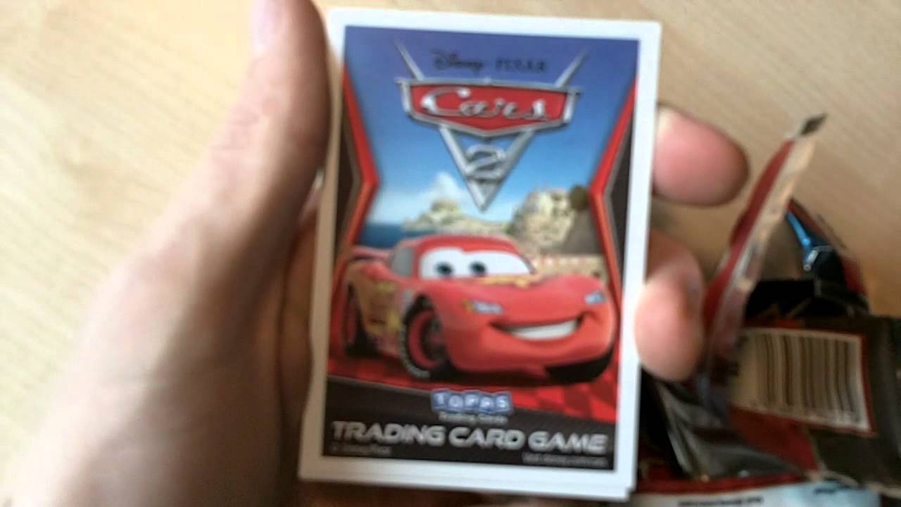 Cars 2 Trading Cards Unboxing German - YouTube