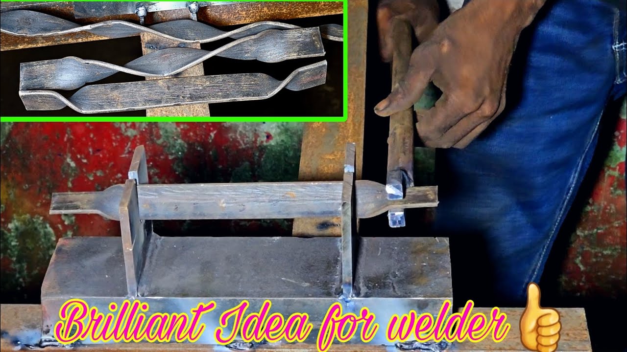 Homemade Inventions Flat Bar Bending Tools! Useful tool for flat bar! # ...