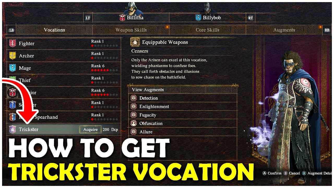 Dragons Dogma 2 Trickster Vocation How to Unlock it - Trickster Dragons ...
