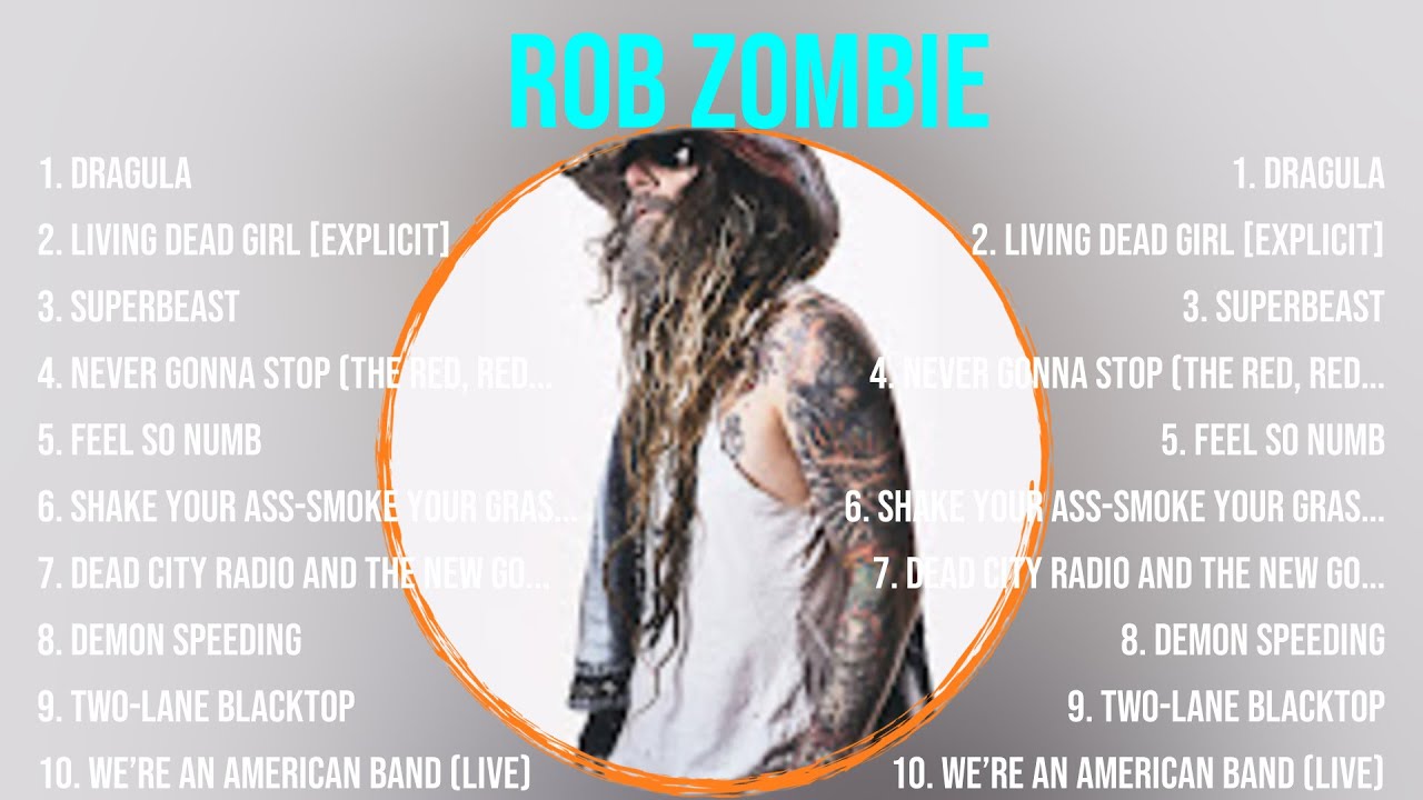 Rob Zombie ~ Rob Zombie Full Album ~ The Best Songs Of Rob Zombie - YouTube
