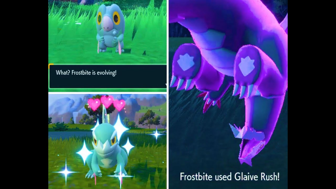 2 Shiny Frigibax! + Full shiny evolution line and signature move ...
