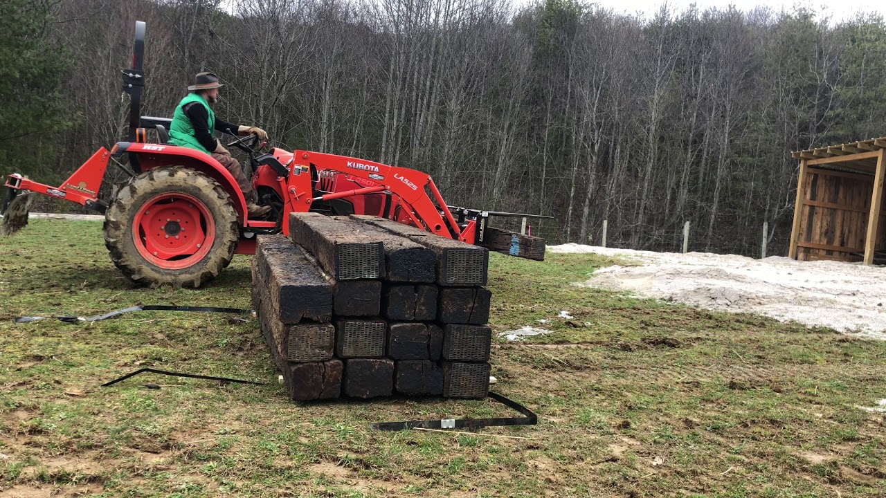 Building a Dry Lot for the Horses! and Moving Railroad Ties! - YouTube
