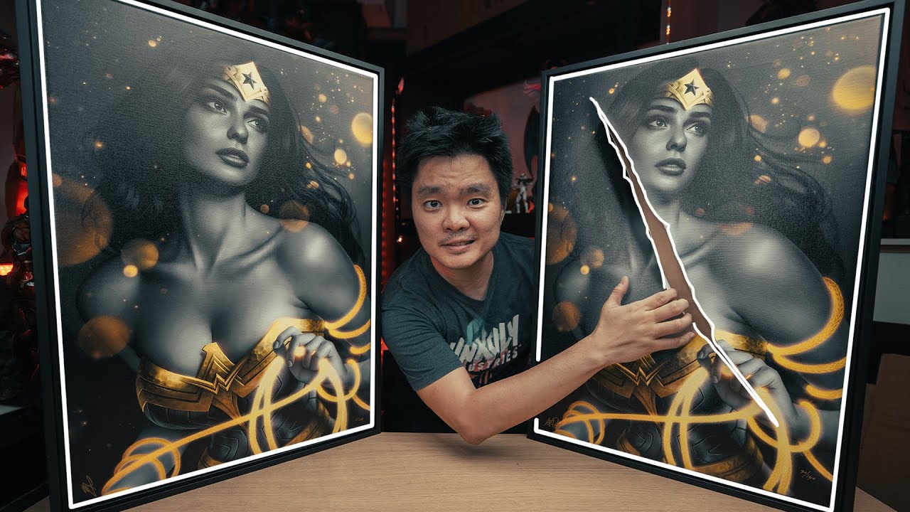 Warren Louw's Sensual Masterpiece | Wonder Woman Canvas Art Print by Sideshow Collectibles ...