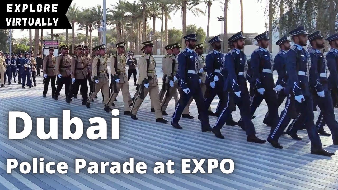 Dubai Police Parade at EXPO 2020 - YouTube