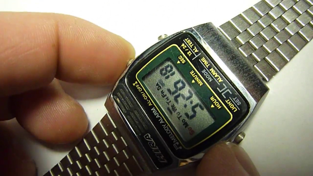 Vintage Retro 1980s Digital Melody Alarm Watch Beethoven Fur Elise ...