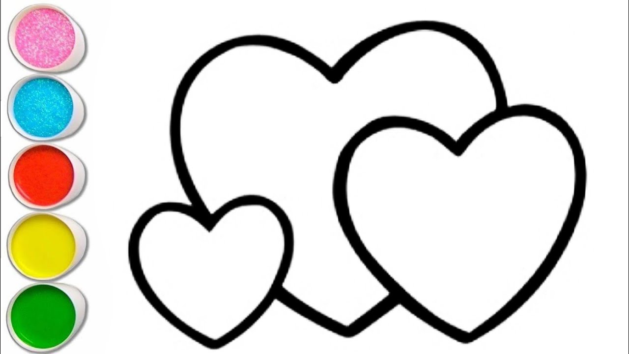 How to Draw Love | Heart Shape Drawing Step by Step | Easy Love Drawing ...