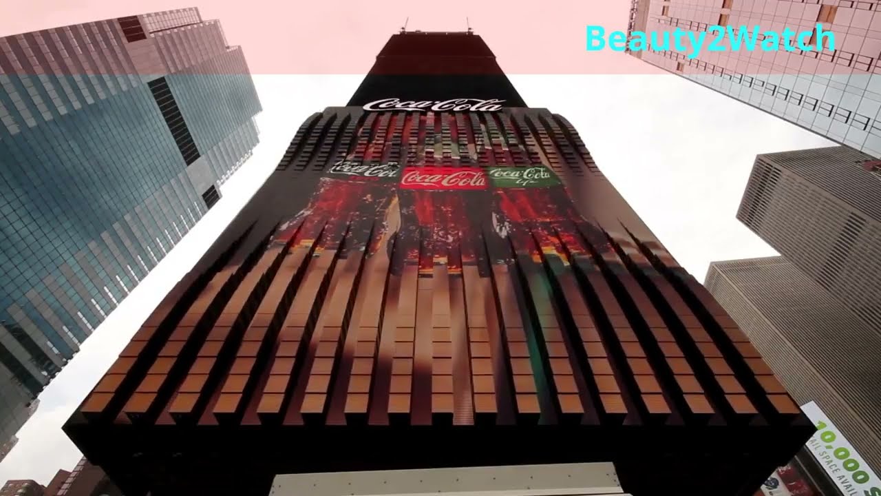 The Coca-Cola Company with World’s First 3D Robotic Sign in Times ...