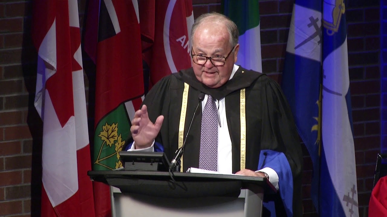Terry MacGibbon receives an honorary doctorate - YouTube