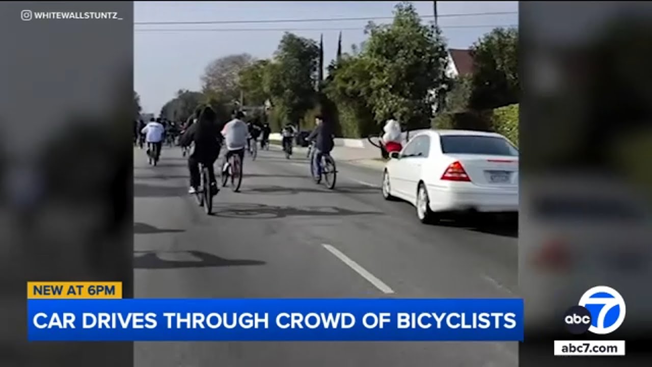 Driver nearly hits several bicyclists during road-rage incident in Mid ...