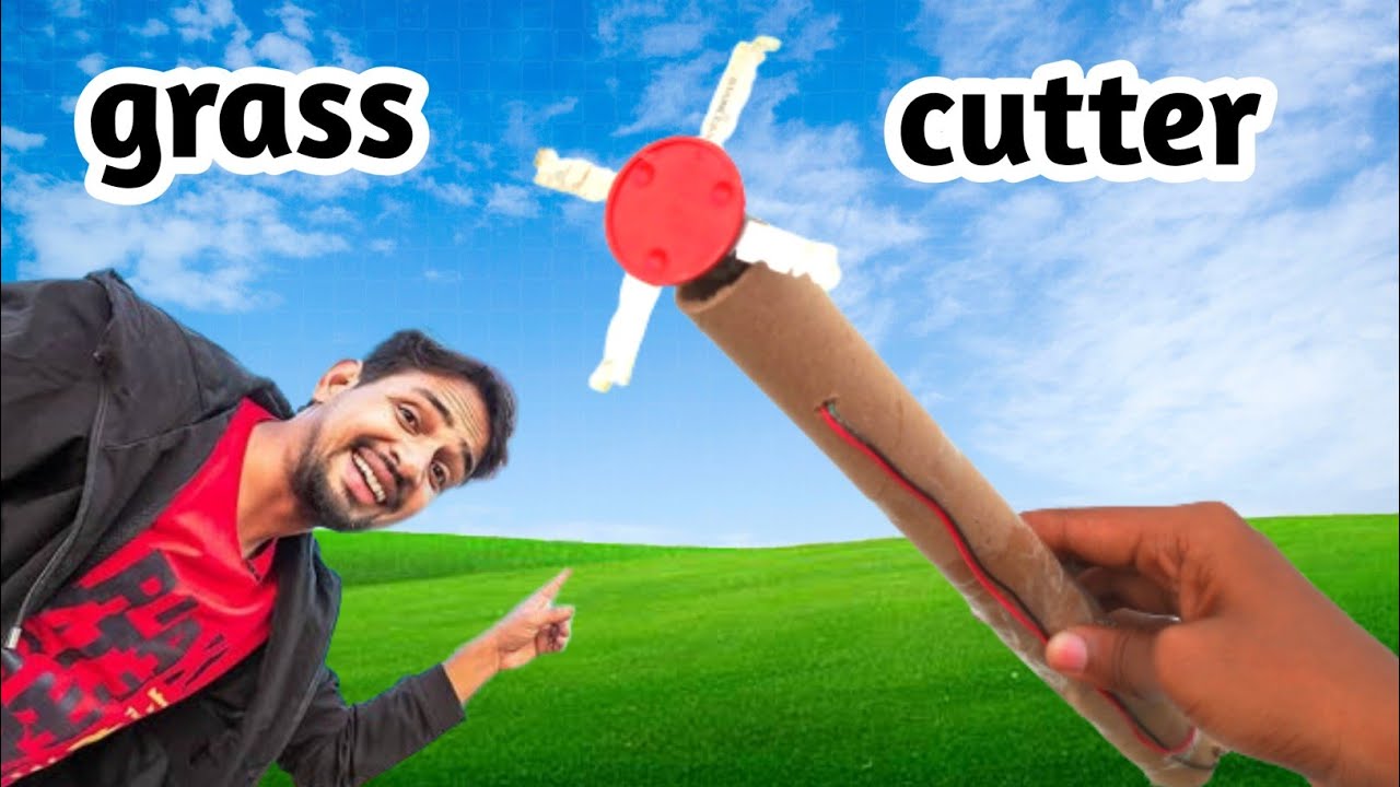 Make Grass Cutter Machine With Dc Moter | घास काटने वाली मशीन 🔥🔥| At ...