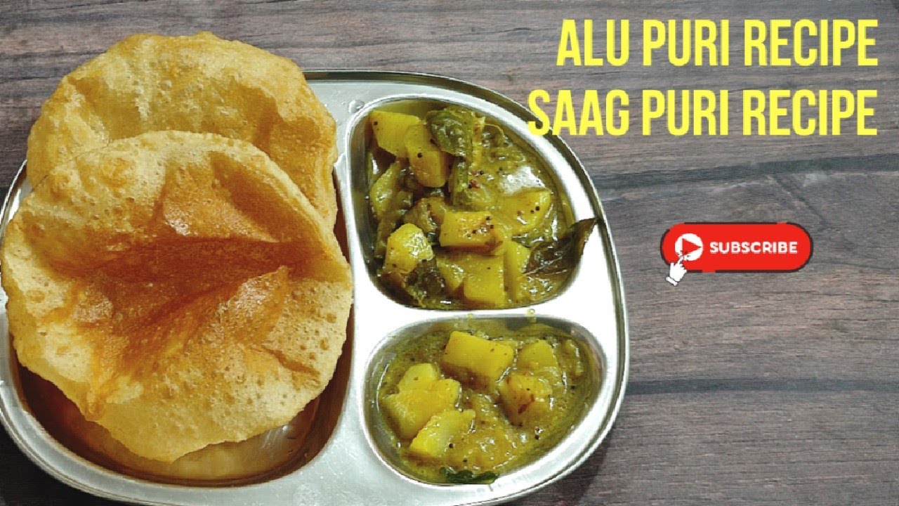 alu Puri recipe,saag Puri recipe, breakfast recipes - YouTube