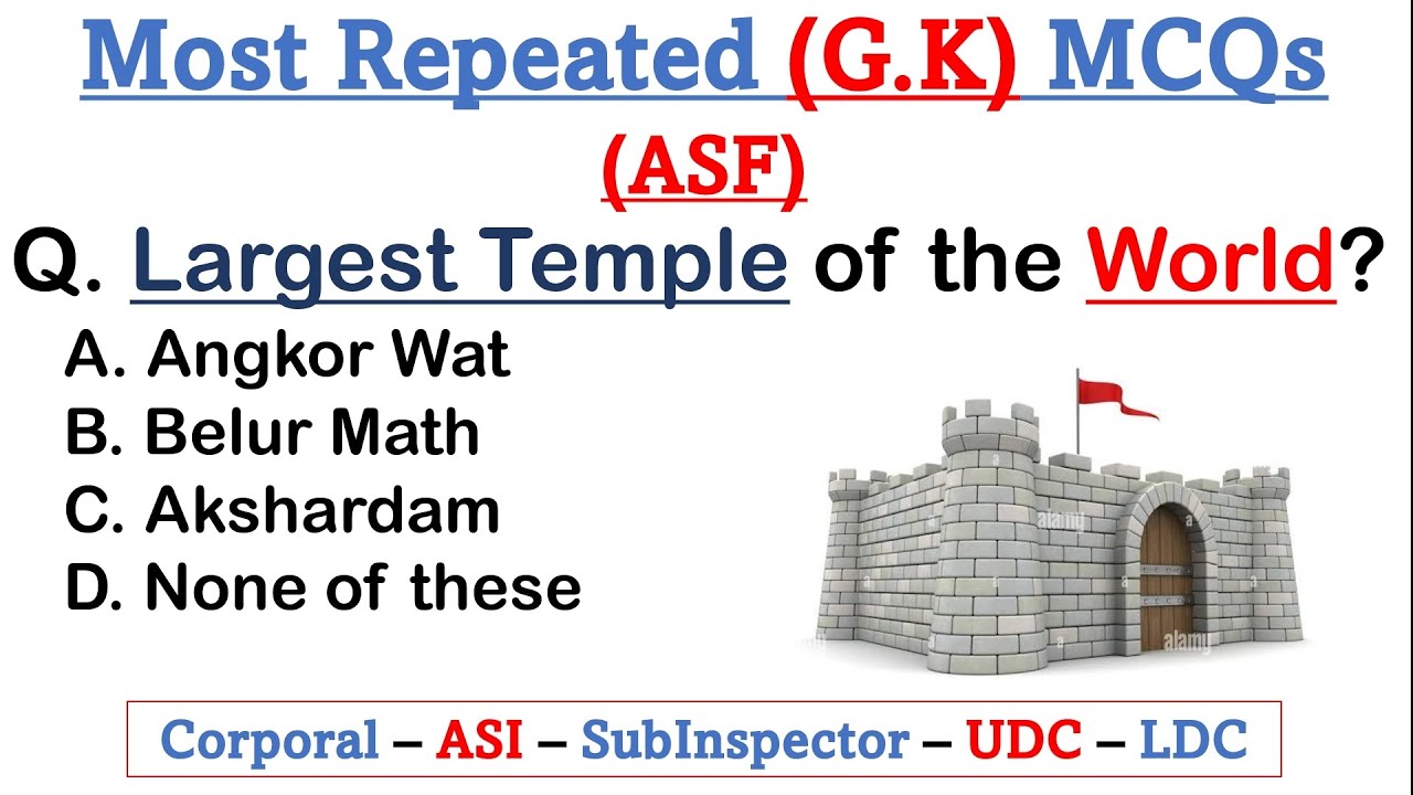 Most Repeated ASF General Knowledge MCQs | asf important past papers questions | asf corporals ...