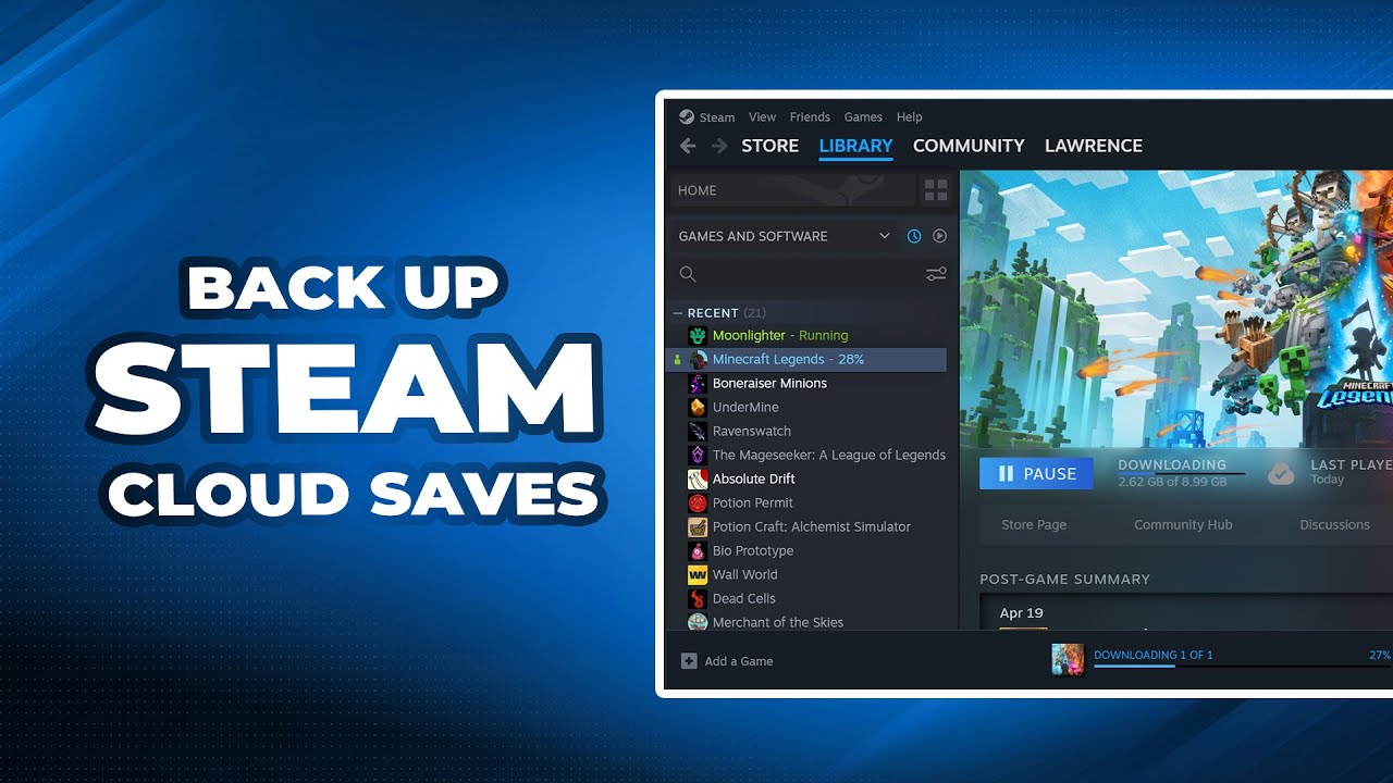 How to Backup and Restore Steam Cloud Saves - YouTube