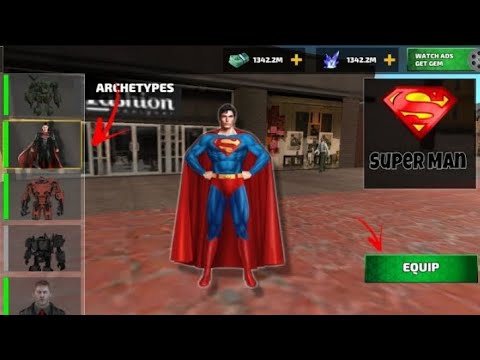 SUPERMAN IN ROPE HERO VICE TOWN | SUPERHERO | ROPE HERO VICE TOWN ...
