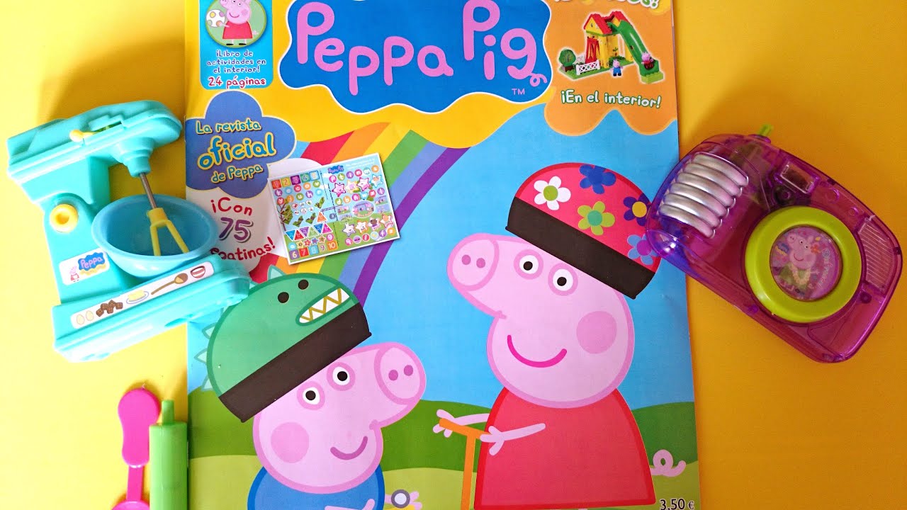 Revista de Peppa Pig con camara de fotos y batidora - Peppa Pig ...