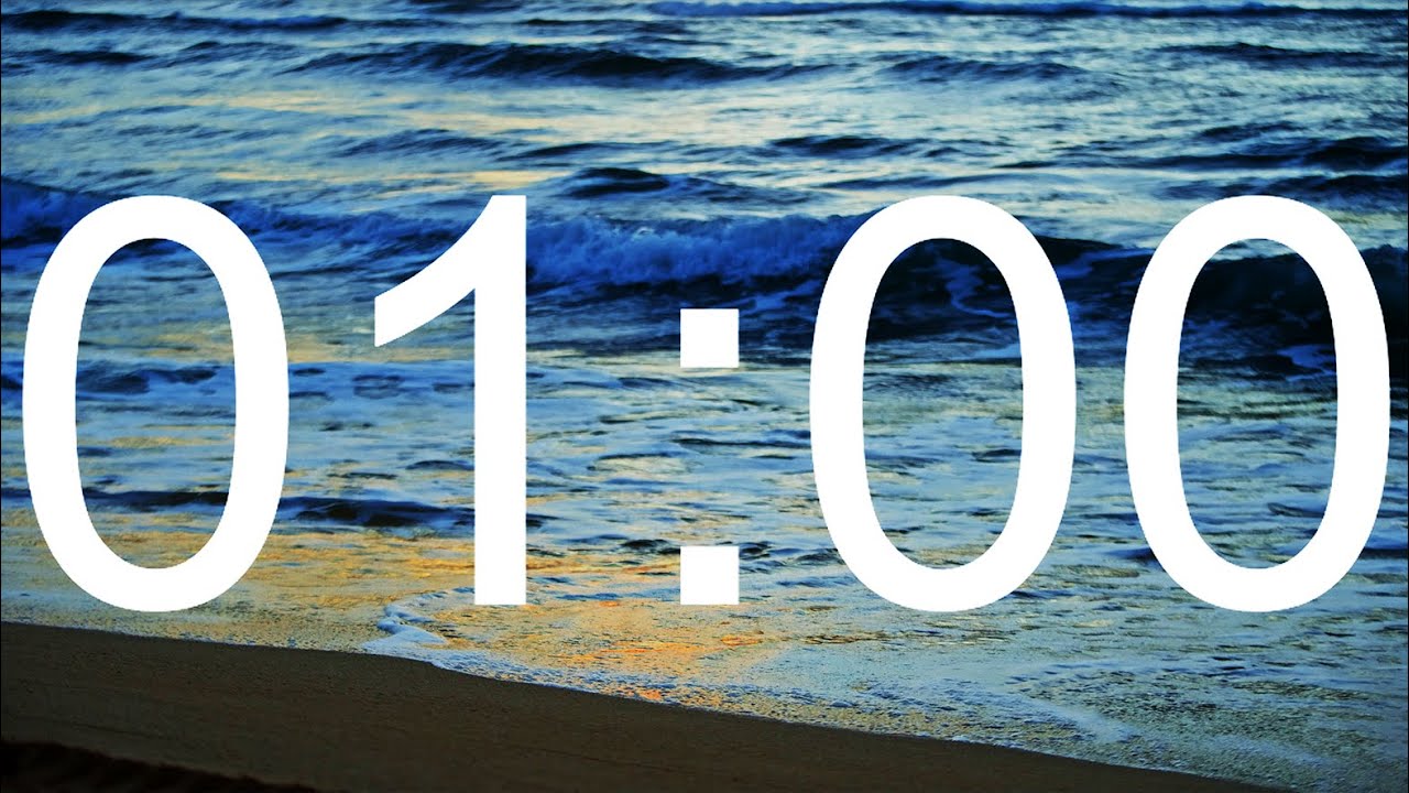 1 MINUTE TIMER | OCEAN WAVES 4K - YouTube