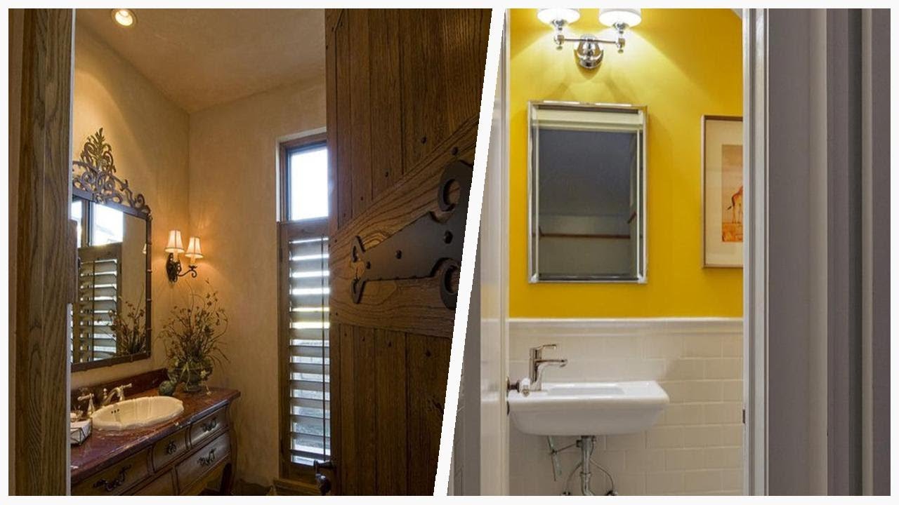 75 Traditional Ceramic Tile Powder Room Design Ideas You'll Love - YouTube