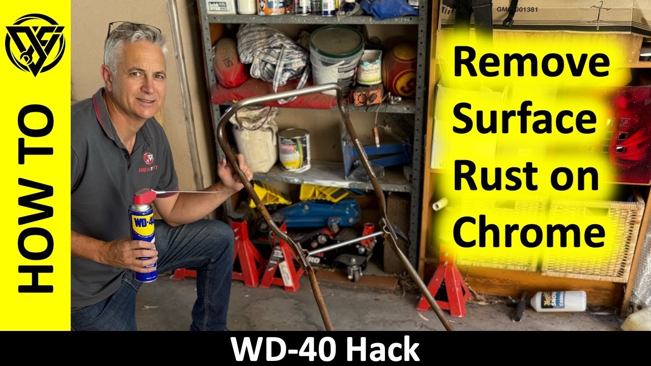 WD40 Hack to Remove Surface Rust from Chrome! Does it really work? - YouTube